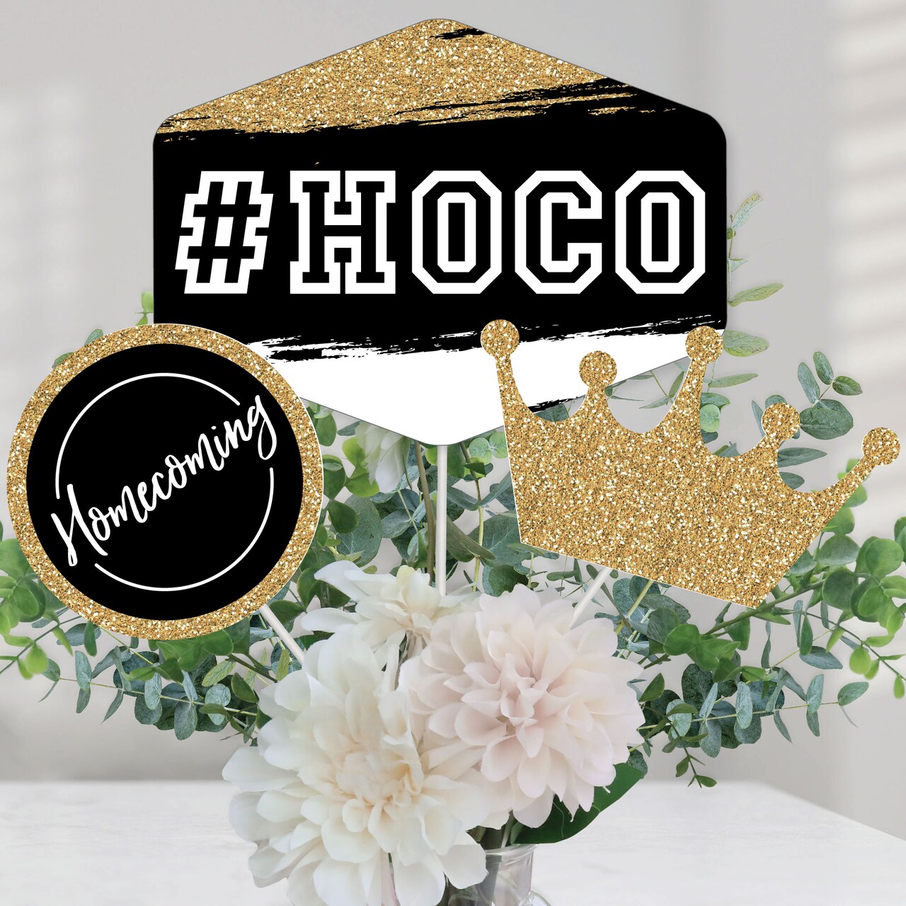 Big Dot Of Happiness Hoco Dance Homecoming Centerpiece Sticks Table